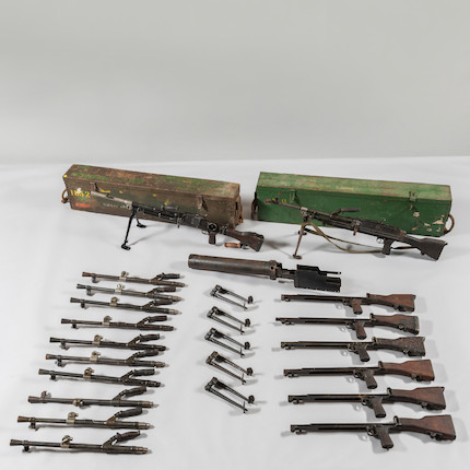 Bonhams Skinner : Group of Machine Gun Parts