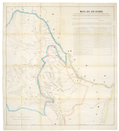 Bonhams : TEXAS, MEXICO, AND THE RIO GRANDE IN MAPS. GREGG, JOSIAH ...