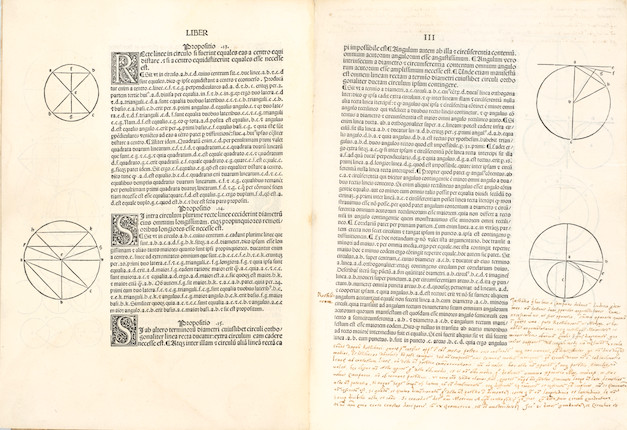 Bonhams : EUCLID'S ELEMENTS, 1482 EUCLID. FL. 300 BCE. Elementa ...