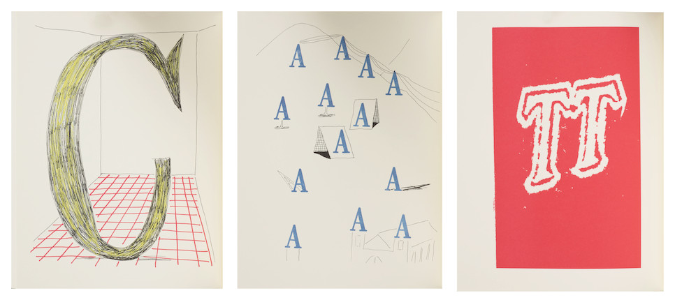 Bonhams : David Hockney (born 1937); Hockney's Alphabet (26 works);