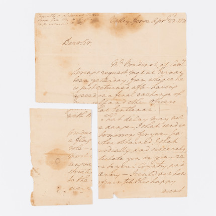 Bonhams Skinner : Washington, George (1732-1799) Autograph letter ...