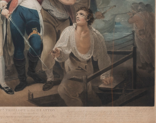 Bonhams Skinner : Capt. Trollope in the Glatton of 54 Carronades ...