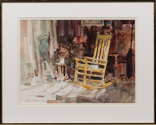 Bonhams Skinner : Claude Croney (1926-1993) Rocking Chair Signed ...