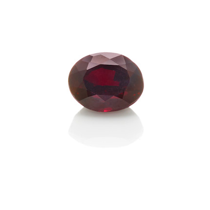 Bonhams : Rare Red Chrysoberyl (Red Alexandrite) with Cymophane Effect