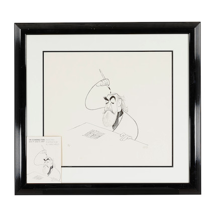 Bonhams : AL HIRSCHFELD (1903-2003) PAIR OF SELF-PORTRAITS