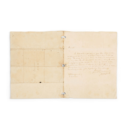 Bonhams Skinner : Scott, Sir Walter (1771-1832), Autograph Letter Signed