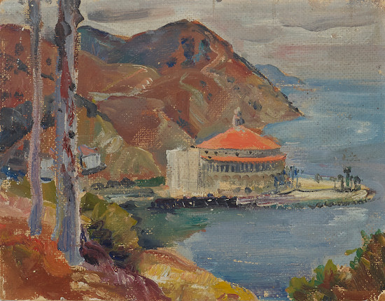 Bonhams : Ejnar Hansen (1884-1965) Avalon Bay 8 x 10 in. unframed