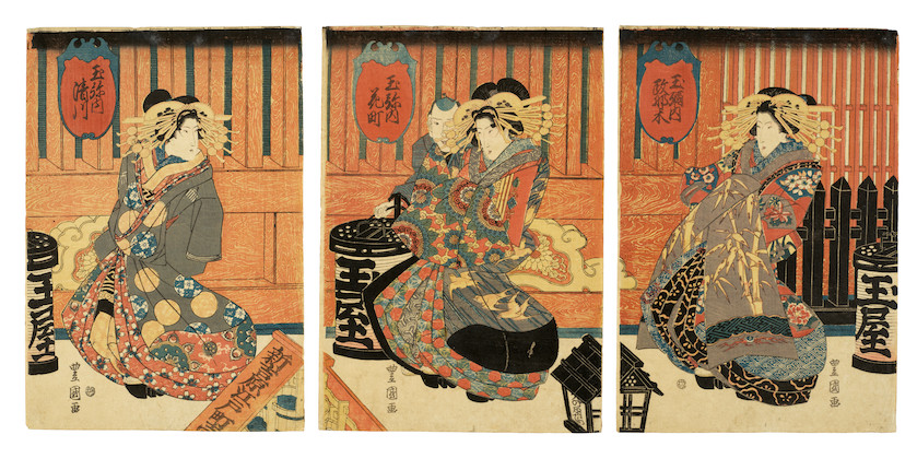 Bonhams : UTAGAWA TOYOKUNI II (TOYOSHIGE, 1777-1835) Edo period (1615 ...
