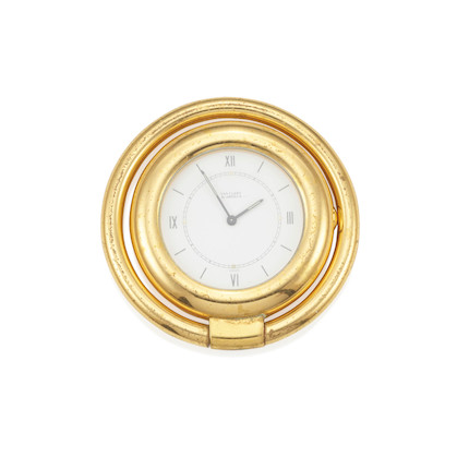 Bonhams : VAN CLEEF & ARPELS A METAL CLOCK