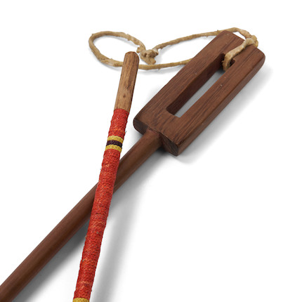 Bonhams Skinner : Two Plains pipe tampers lg. 13 1/4 and 9 1/8 in.