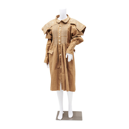 Bonhams Skinner : Two Embroidered Canvas Farmer's Smocks, England ...