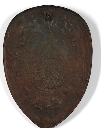 Bonhams Skinner : Cast Iron Shield, 19th century,