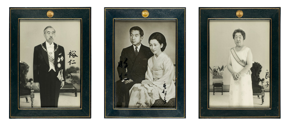 Bonhams : HIROHITO SIGNED PRESENTATION PHOTOGRAPHS. HIROHITO, EMPEROR ...