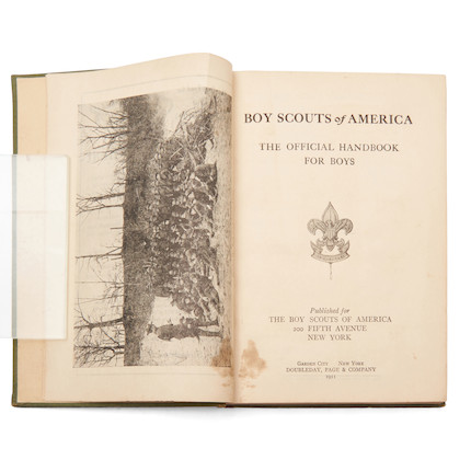 Bonhams Skinner : Boy Scouts of America The Official Handbook for Boys ...