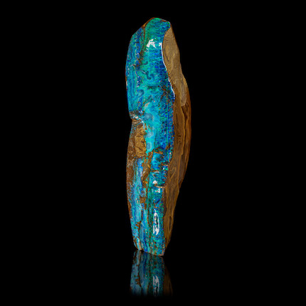 Bonhams : Exceptionally Large and Rare Ribbon Pattern Boulder Opal ...