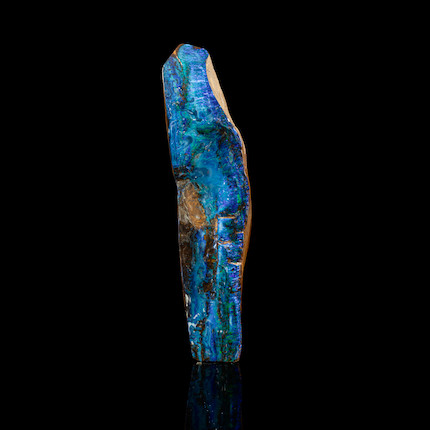 Bonhams : Exceptionally Large and Rare Ribbon Pattern Boulder Opal ...