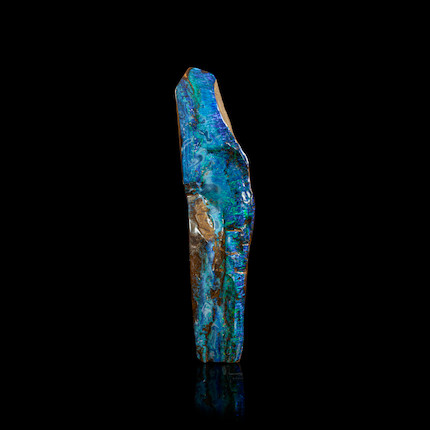 Bonhams : Exceptionally Large and Rare Ribbon Pattern Boulder Opal ...