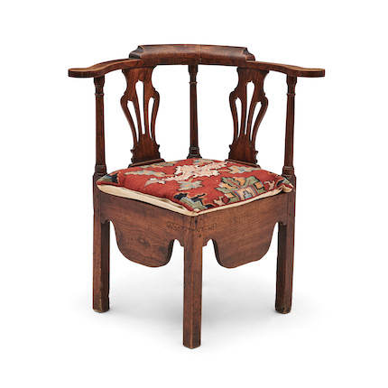 Bonhams Skinner : English Oak Chamber Chair