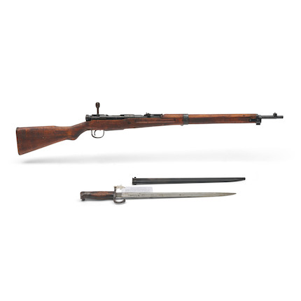 Bonhams Skinner : Japanese Type 99 Bolt-action Short Rifle and Bayonet ...