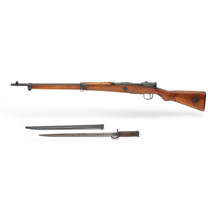Bonhams Skinner : Japanese Type 99 Bolt-action Short Rifle and Bayonet ...