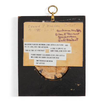 Bonhams Skinner : Edward Greene Malbone (American, 1777-1809), painted ...