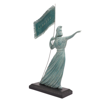 Bonhams Skinner : Carved and Painted Columbia Figure, K. William Kautz ...