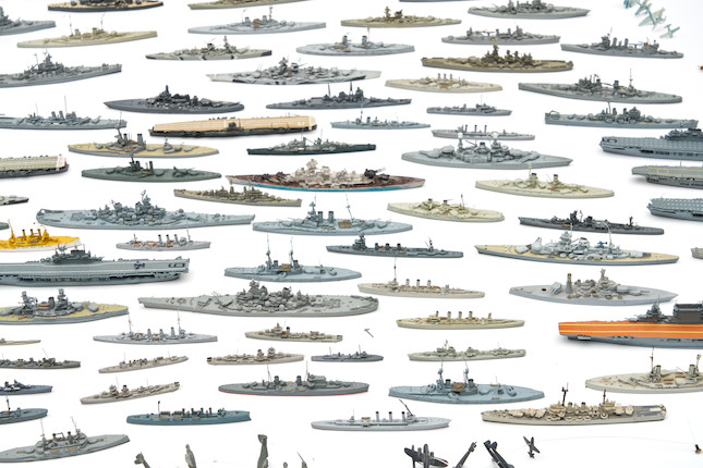 Bonhams Skinner : Collection of Several Dozen Metal U.S. Navy Ship Models,