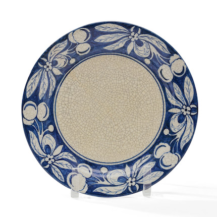 Bonhams Skinner : Dedham Pottery Horse Chestnut Pattern Plate, Dedham ...