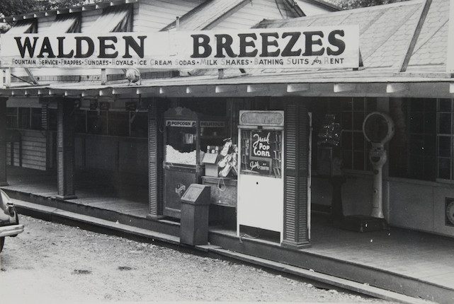 Bonhams Skinner : Edwin Locke (20th Century); At Walden Pond, Concord ...