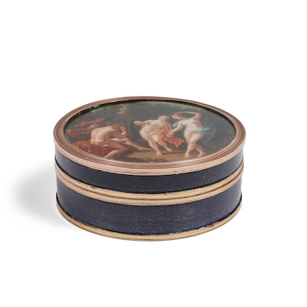 Bonhams Skinner : Small Circular Jewelry Box