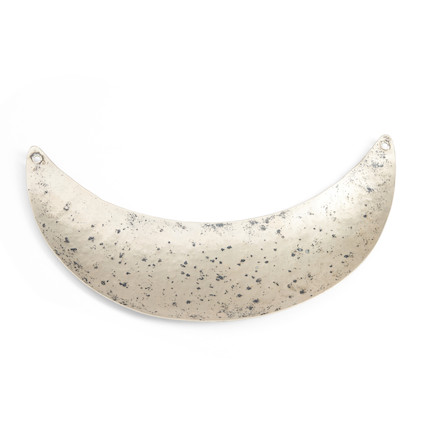 Bonhams Skinner : A silver engraved gorget wd. 8 5/8, ht. 2 5/8 in.