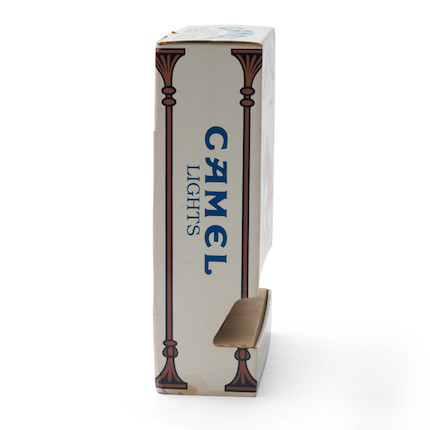 Bonhams Skinner : Vintage Cardboard Camel Lights Cigarette Hard Pack ...