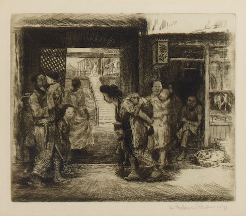 Bonhams : Horatio Nelson Poole (1884-1949); The Melting Pot;