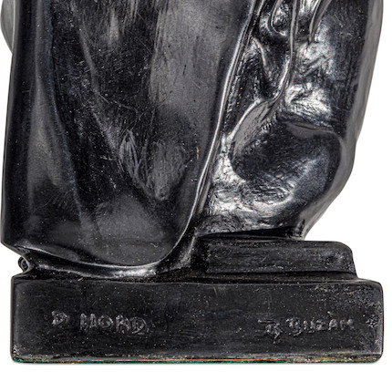 Bonhams : Donal Hord (1902-1966) Aztec (Montezuma) 9 3/4 in. high