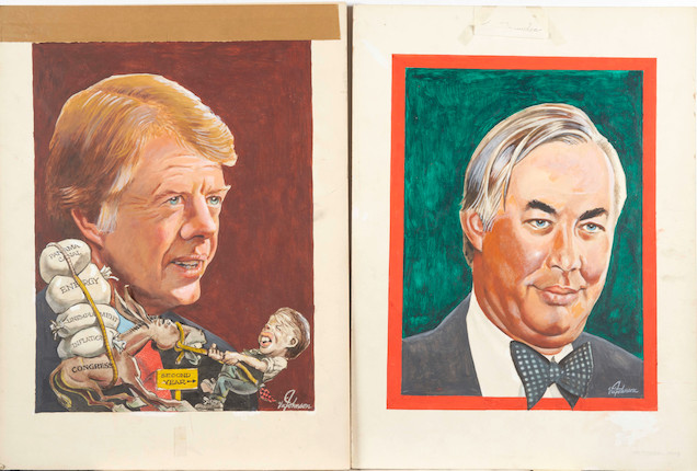 Bonhams Skinner : Vic Johnson (American), 20th century Set of four ...