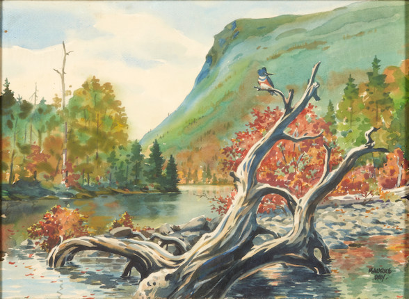 Bonhams Skinner : MAURICE DAY (AMERICAN, 1892-1983) TWO WATERCOLOR ...