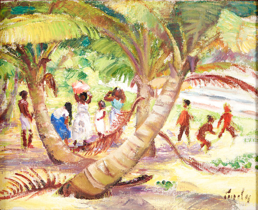 Bonhams Skinner : EMILY MUIR (AMERICAN, 1904-2003) SAN BLAS VILLAGE