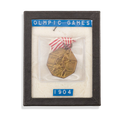 Bonhams : 1904 ST. LOUIS OLYMPICS PARTICIPATION MEDAL. Octagonal ...