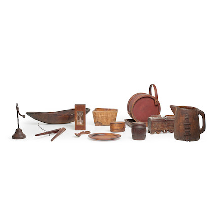Bonhams Skinner : Seven Early Household Items, 19th century.
