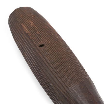 Bonhams Skinner : A Hawaiian Kapa beater Hohoa lg. 14 in.