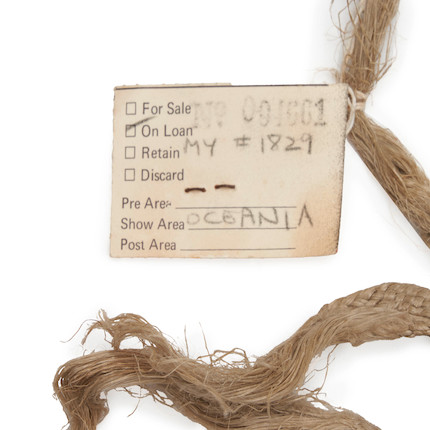 Bonhams Skinner : A Maori rain cape Pake 28 1/2 x 56 1/2 in.