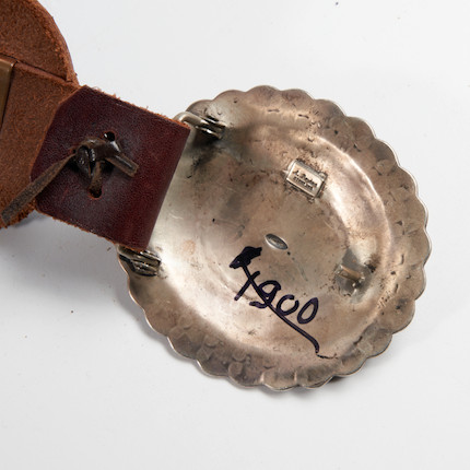 Bonhams Skinner : An Albert Payton silver concha belt Albert Payton ...