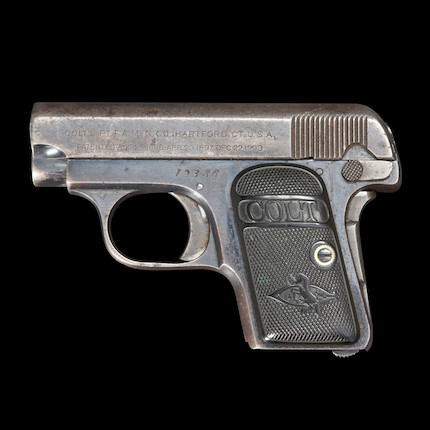 Bonhams Skinner : Colt Model 1908 Hammerless Vest Pocket Semi-automatic ...