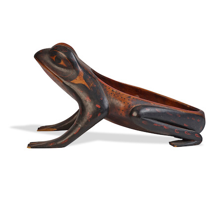 Bonhams : A Tlingit frog effigy bowl