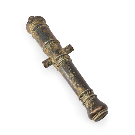Bonhams Skinner : Miniature Bronze Cannon Barrel,