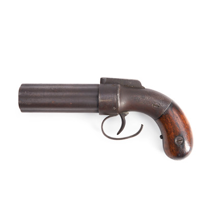Bonhams Skinner : Allen & Thurber Pepper Box Percussion Pistol,