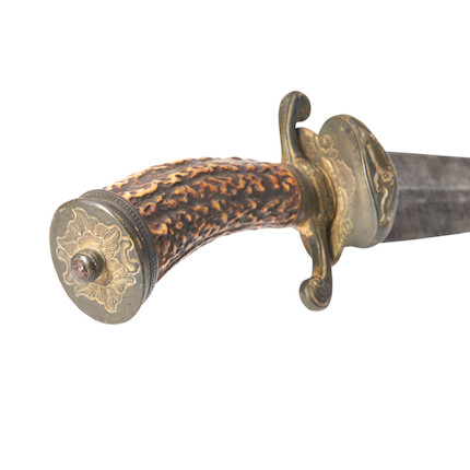Bonhams Skinner : European Hunting Sword with Scabbard,