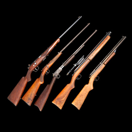 Bonhams Skinner : Three .22 Caliber Rifles and Two BB Guns, Curio or ...