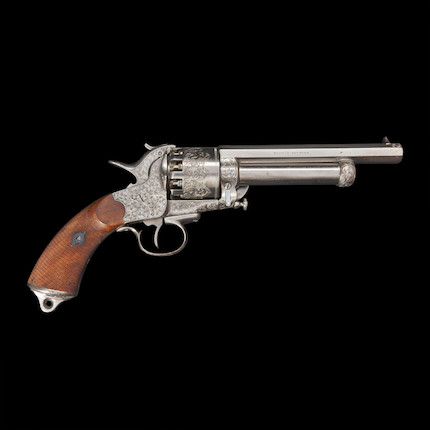 Bonhams Skinner : Navy Arms Engraved Beauregard LeMat Revolver with ...
