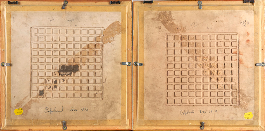 Bonhams Skinner : Two Hand-painted Tiles Attributed to Copeland ...